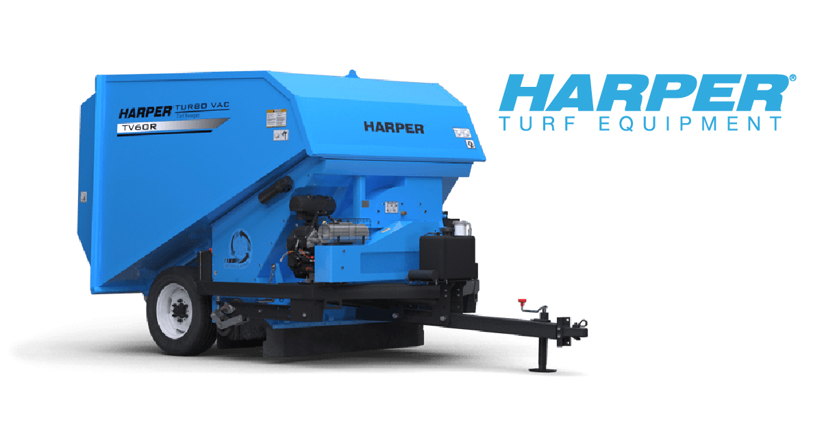 TV60RE turf vac/sweeper | Harper Turf